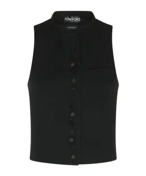 TOM FORD Single-breasted Vest - Black