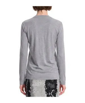Magda Butrym Knotted Long Sleeve Jersey Blouse