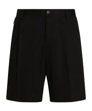Dolce & Gabbana Cotton Bermuda Shorts - Black