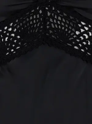 SEMICOUTURE Semi Couture Jacinta Long Dress With Crochet