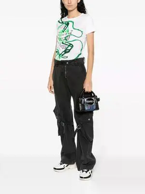Dsquared2 Denim Patchwork Tote Bag
