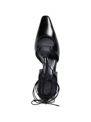 Polo Ralph Lauren Calf Leather Lace-up Pumps