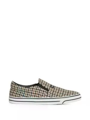 Dolce & Gabbana Houndstooth Wool Dg Sailing Sneakers - Neutrals