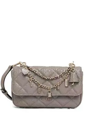Guess Libby Quilted Shoulder Bag - Neutrals