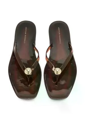 LOEFFLER RANDALL Jovie Ball-detail Flip-flops