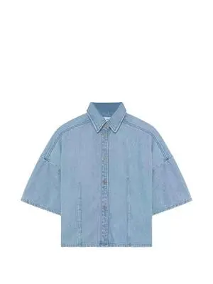 WON HUNDRED Gali Short-sleeve Denim Shirt