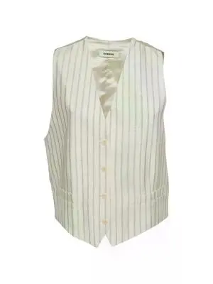 Sandro Pinstripe Sleeveless Vest