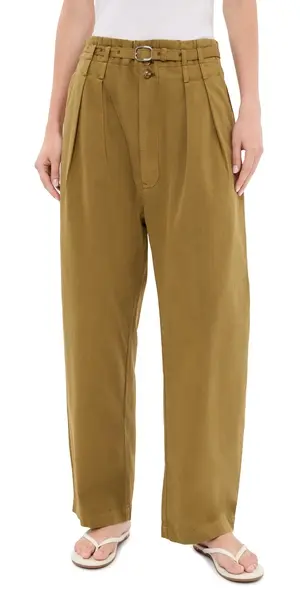 Roucha Keaton Cotton Twill Belted Pants