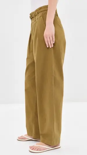 Roucha Keaton Cotton Twill Belted Pants