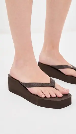 VELOUR High Platform Flip Flops