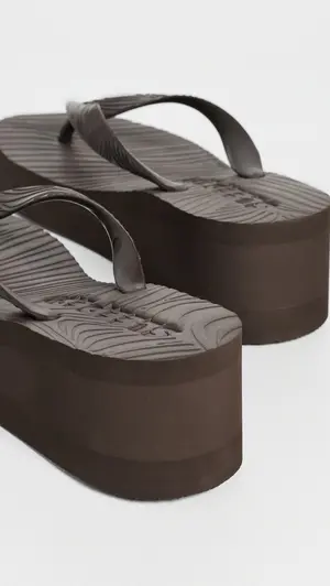 VELOUR High Platform Flip Flops