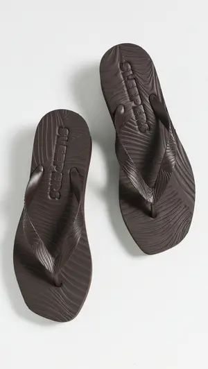 VELOUR High Platform Flip Flops
