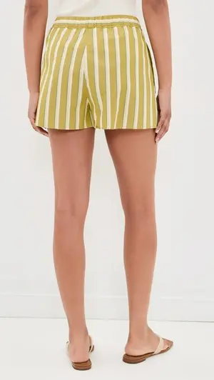 LA LIGNE Striped Poplin Shorts