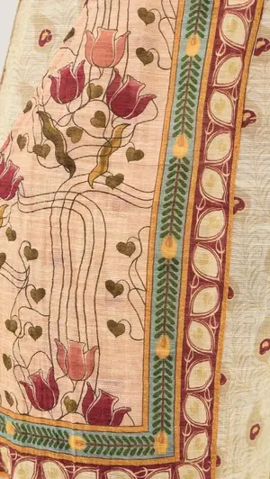 Agua Bendita Caroline Plume Embroidered Pants