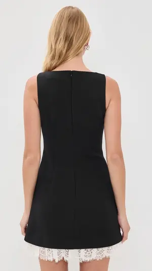 SELF-PORTRAIT Bow Lace Mini Dress