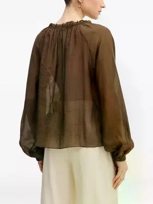 Guess Ruffled Tie-fastening Blouse