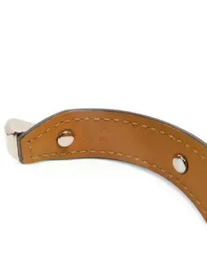 Hermès Leather Open Cuff Bracelet