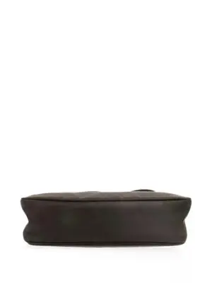 Prada Logo Plaque Tote Bag