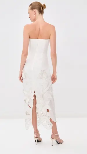 LEO LIN Rayna Applique Bustier Maxi Dress