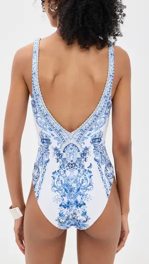 Camilla V Neck Piece Swimsuit