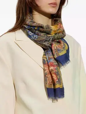 Etro Fringed-edges Scarf