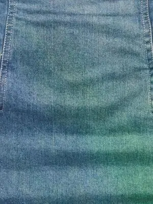 Pierre Balmain Quilted Panel Mini Denim Skirt