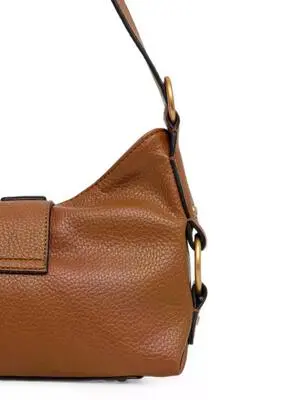 Guess Logo Plaque Pebbled Texture Tote Bag