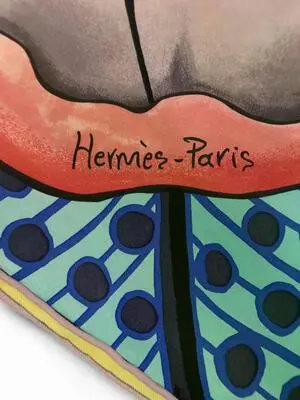 Hermès Baobab Cat Silk Scarf