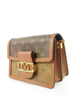 LOUIS VUITTON Mini Dauphine Monogram Reverse Shoulder Bag - Brown