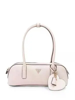 Guess Isobel Logo-plaque Heart-charm Tote Bag - Pink