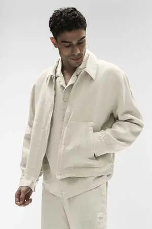 Alo Yoga Linen Days Full Zip Jacket - Bone