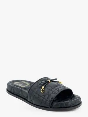 Dior Cannage Quilted Leather Sandals - Multicolor