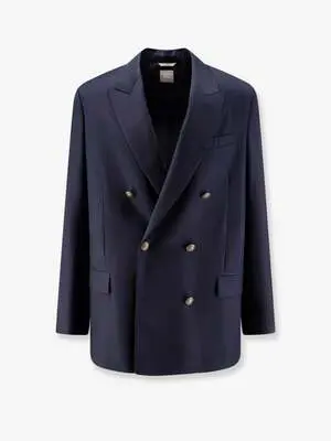 Dior Double-breasted Virgin Wool Blazer - Multicolor