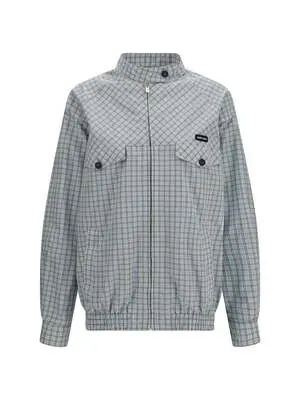 Miu Miu Checked Technical Fabric Blouson Jacket - Multicolor