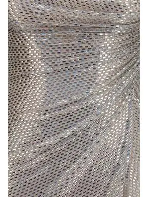 SELF-PORTRAIT Sequins Draped Dress