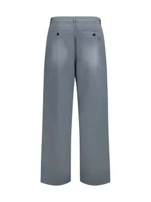 Miu Miu Garment-dyed Wide-leg Pants