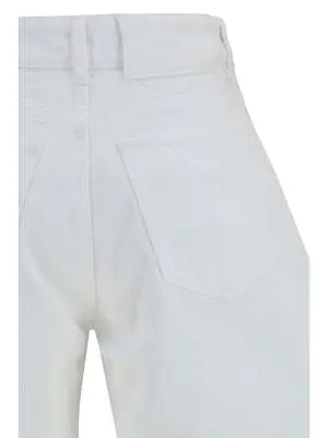 Alaïa Barrel Leg Jeans - White