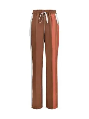Kiton Striped Silk Pants - Multicolor