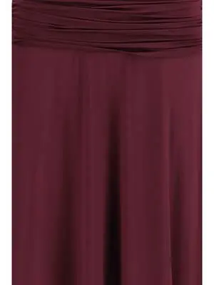 SELF-PORTRAIT Ruched Midi Dress In Jersey