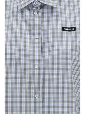 Miu Miu Cotton Check Shirt