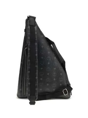 Mcm Aren Sling Printed Canvas Backpack