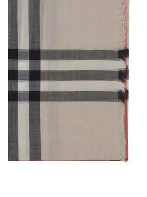Burberry Silk And Wool Scarf