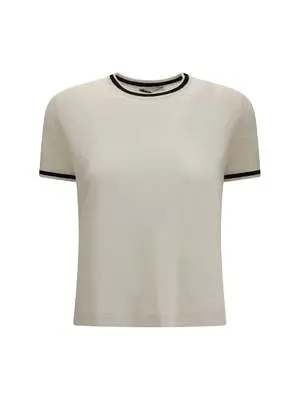 Max Mara S Linen Knit T-shirt - Multicolor