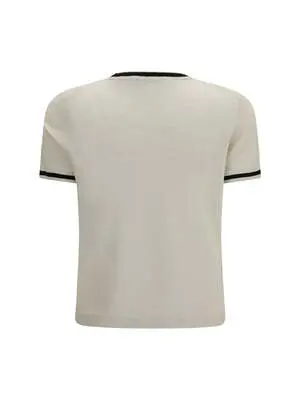Max Mara Linen Knit T-shirt - Multicolor