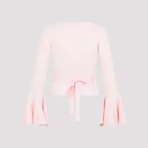 Jacquemus La Maille Paysan Wrap Top With Flared Cuffs - Multicolor