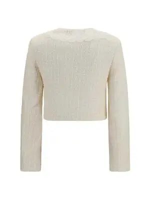 SELF-PORTRAIT Bouclé Jacket With Lace Collar