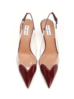 Alaïa Le Coeur Patent Leather Slingback - Multicolor