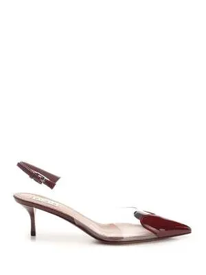 Alaïa Le Coeur Patent Leather Slingback - Multicolor