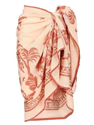 Zimmermann Embroidered Cotton Sarong - Multicolor