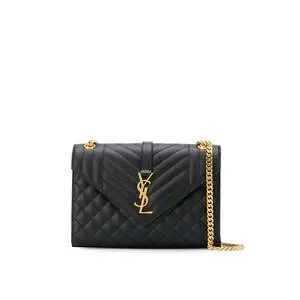 Saint Laurent Envelope Medium Bag - Black